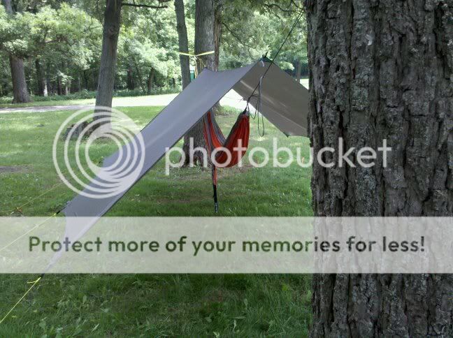 My DIY tarp: 85% complete!